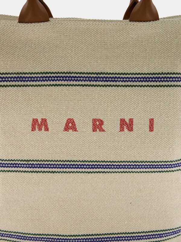 Marni Logo-print Canvas Tote Bag