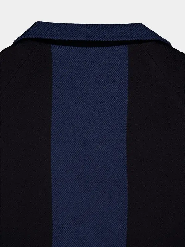MARRAKSHI LIFE Color Blocked Belted Coat - Blue