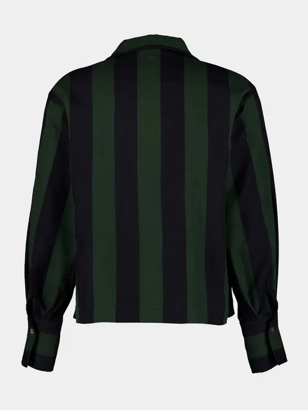 MARRAKSHI LIFE Striped V-neck Blouse