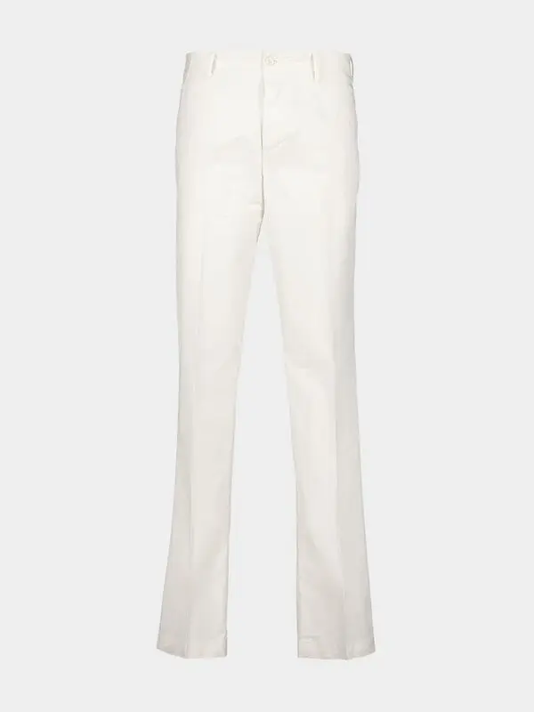 Boglioli Regular Fit Cotton Trousers