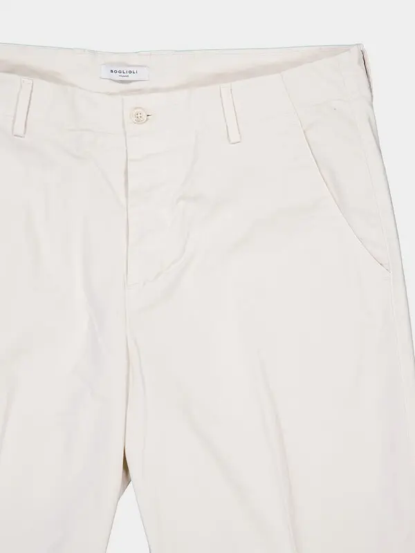 Boglioli Regular Fit Cotton Trousers