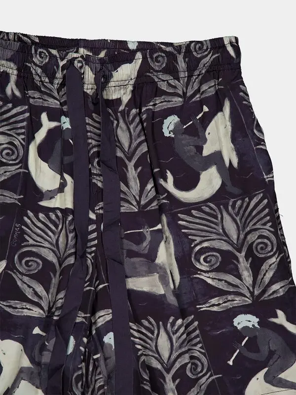 Commas Silk Blend Fresco Shorts