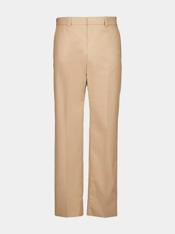 Gucci Cotton Poplin Pants - Beige