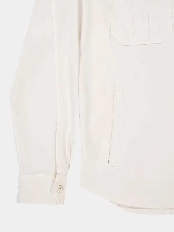 Boglioli Cotton Overshirt With Pockets