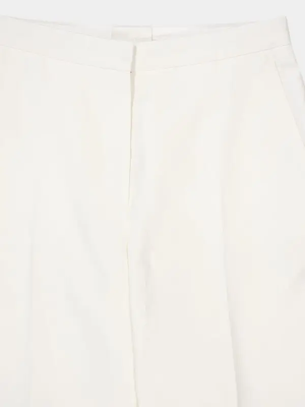Givenchy Flared Linen Canvas Trousers