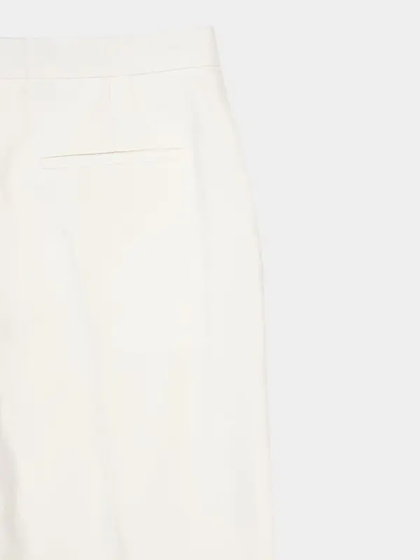 Givenchy Flared Linen Canvas Trousers