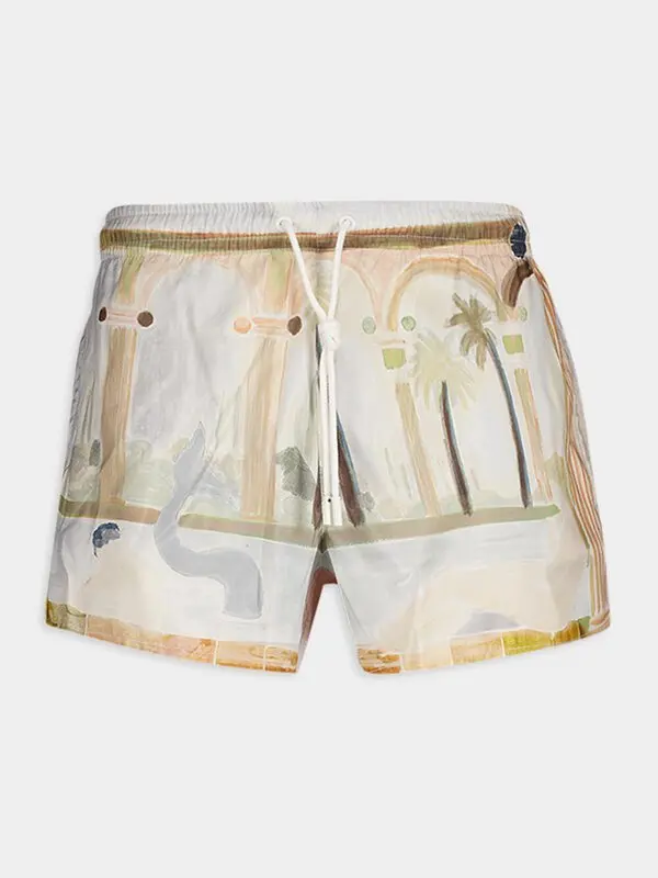 Commas Palm Mirage Swim Shorts - Multicolour