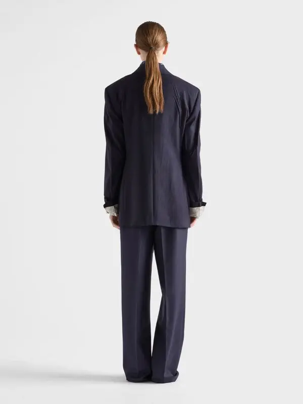 Prada Wool Trousers - Blue