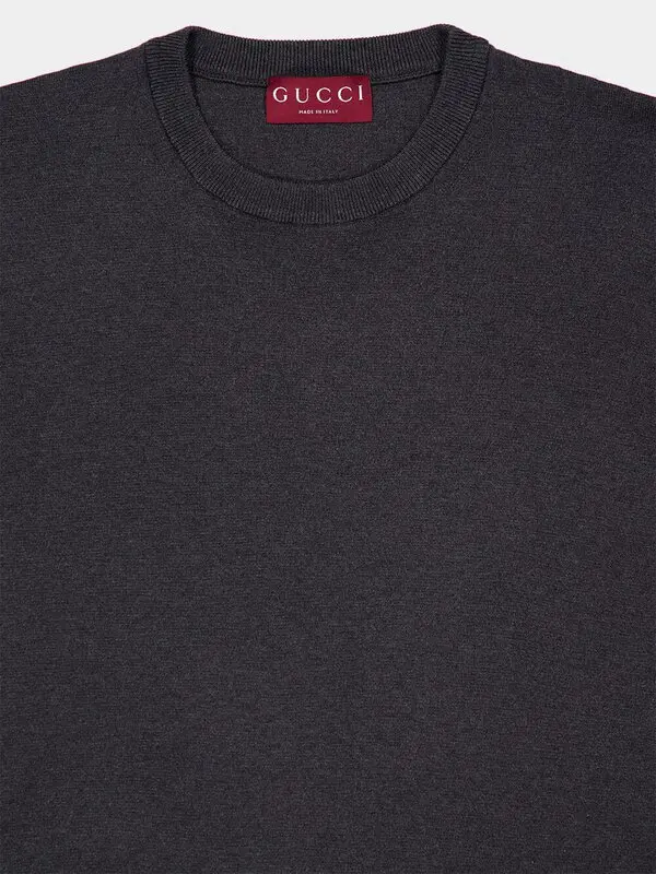 Gucci Silk Cotton Crewneck Jumper