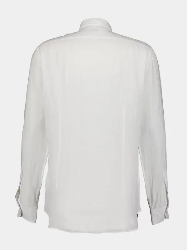 Boglioli Linen Classic Shirt - White