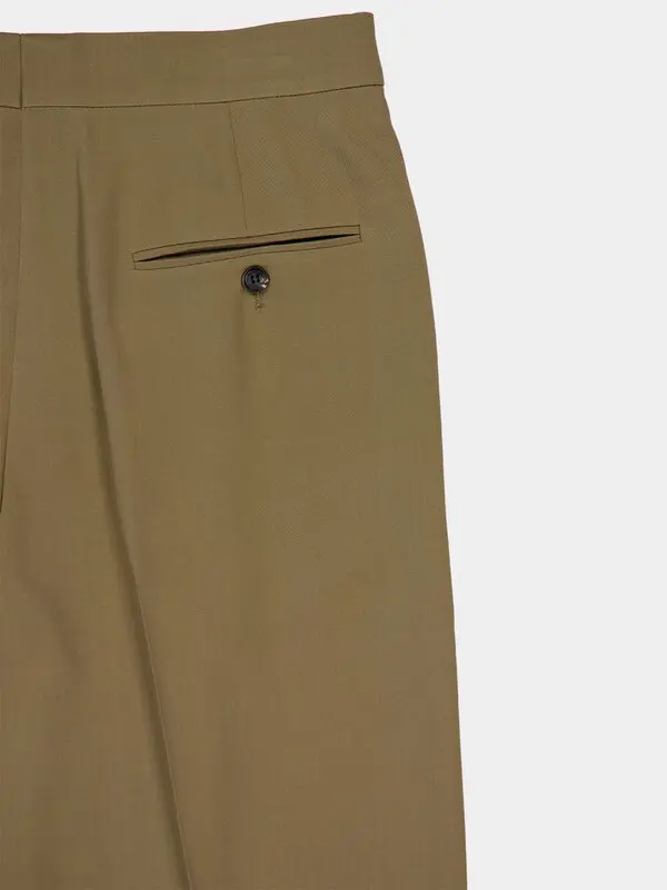 FERRAGAMO High-waisted Pleated Trousers