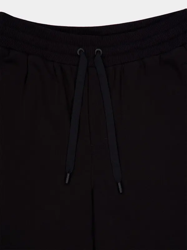 Dolce & Gabbana Cotton Jersey Jogging Shorts - Black