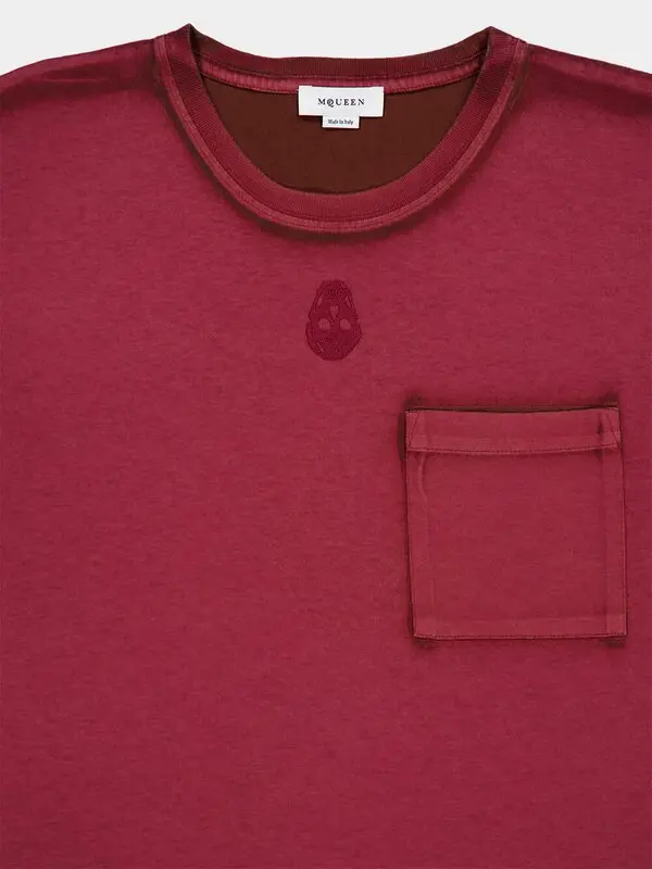 Alexander McQueen Rust Bordeaux Skull T-shirt