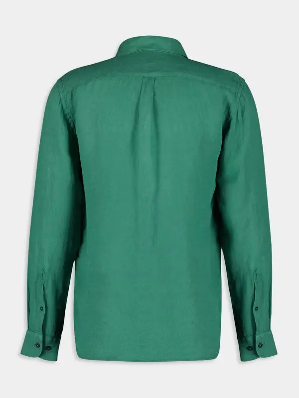 120% Lino Regular Fit Linen Shirt