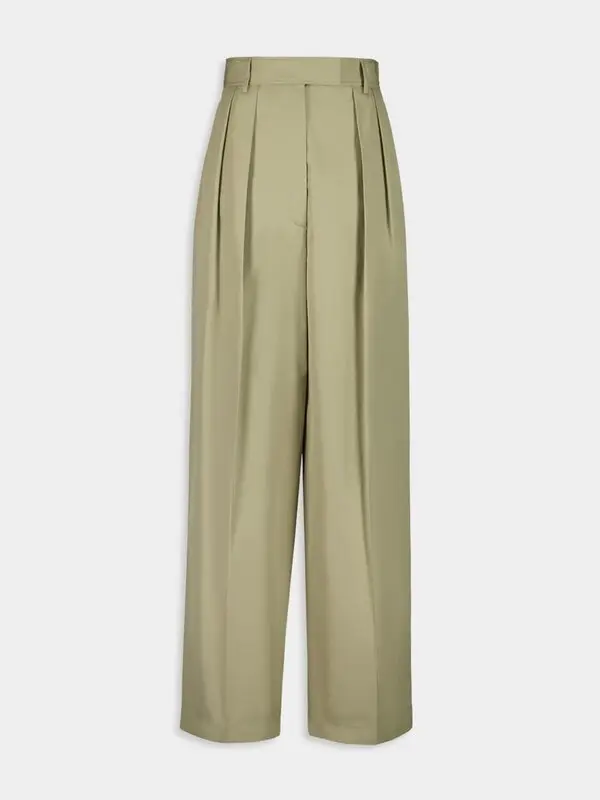 La DoubleJ Brooklyn Cotton Trousers - Green