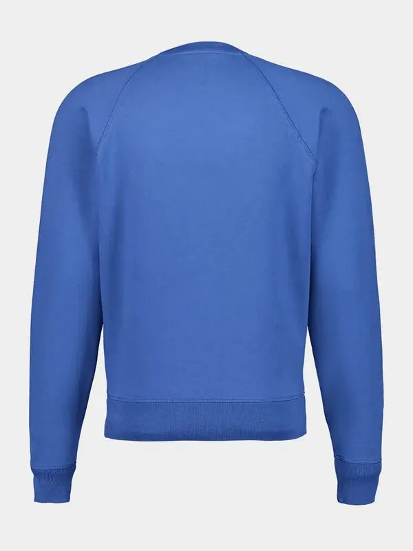 TOM FORD Denim Crew Neck Sweatshirt - Blue