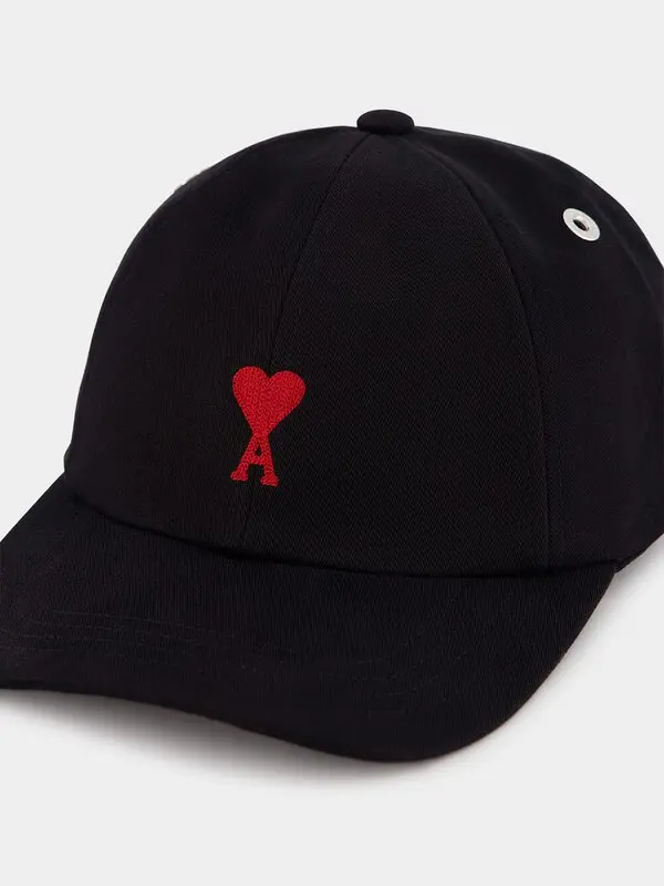 AMI Paris De Coeur Cotton Cap