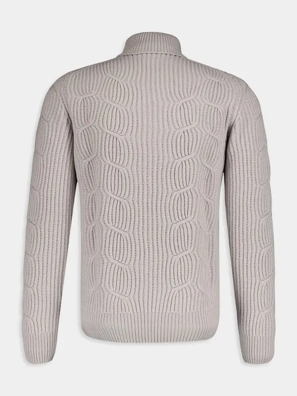 Boglioli Textured Wool Turtleneck