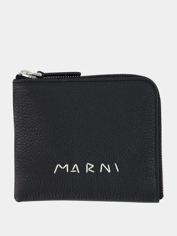 Marni Leather Zip-around Wallet - Black