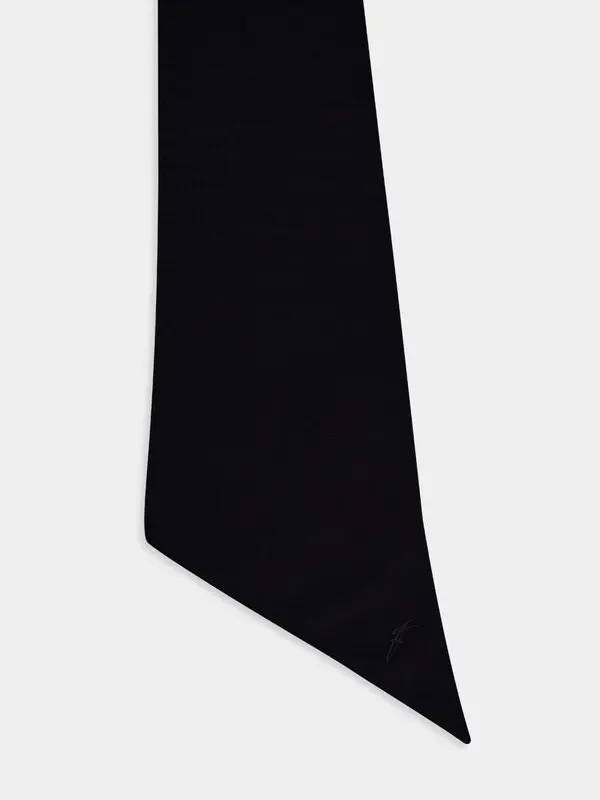 FERRAGAMO V-back Silk-blend Turtleneck Top
