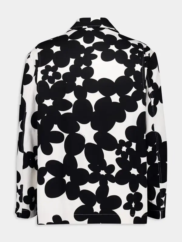Marni Dillies Print Cotton Gabardine Jacket - Multicolour