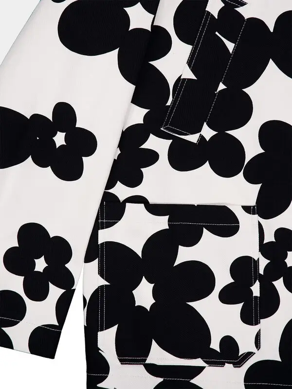 Marni Dillies Print Cotton Gabardine Jacket - Multicolour