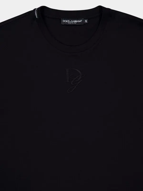 Dolce & Gabbana Cotton T-shirt With Logo Embroidery