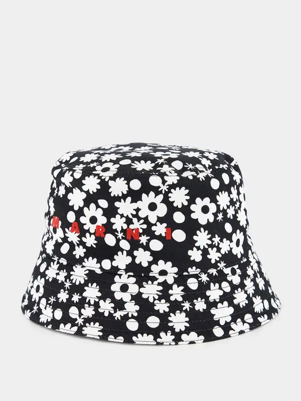 Marni Pop Fields Cotton Bucket Hat - Multicolour