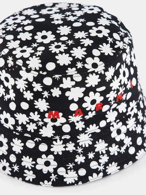 Marni Pop Fields Cotton Bucket Hat - Multicolour