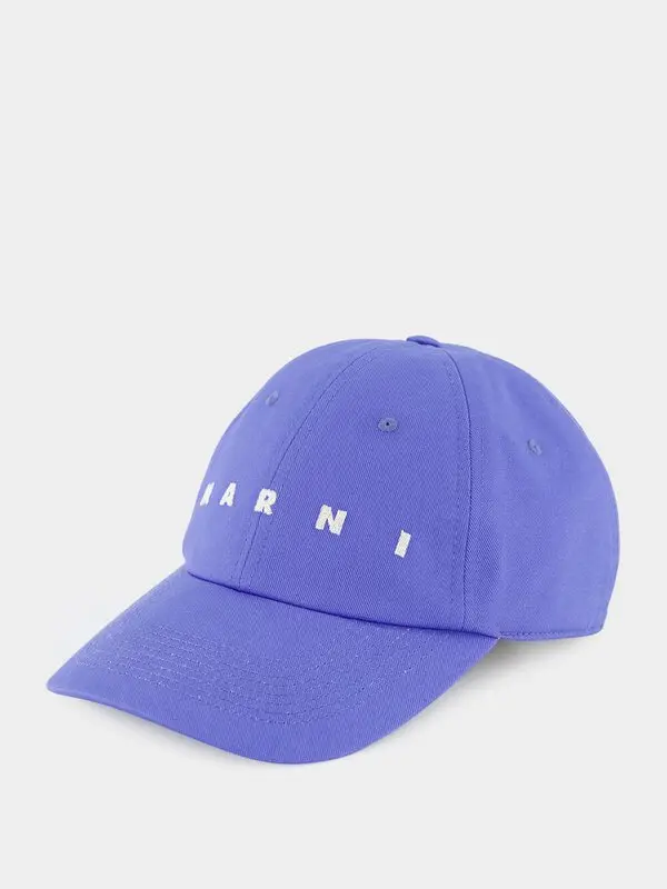 Marni Organic Cotton Baseball Cap - Blue