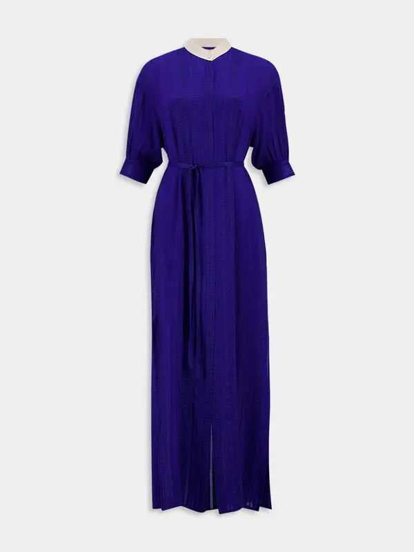 Zeus+dione Maira Pleated Maxi Dress - Blue