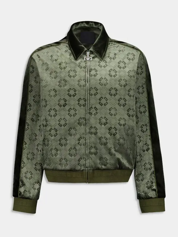 Givenchy Monogram Velvet Track Jacket