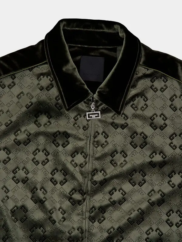 Givenchy Monogram Velvet Track Jacket