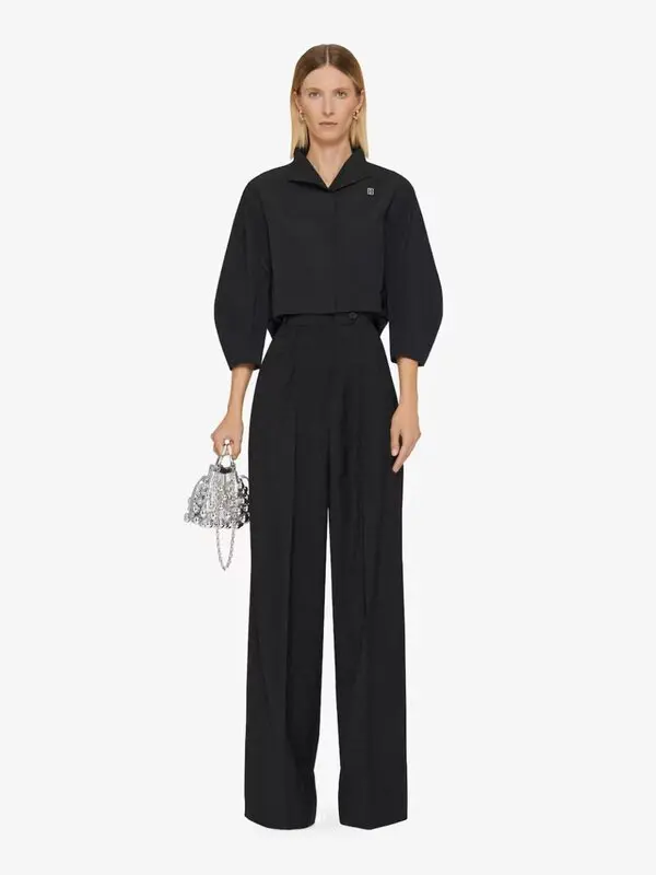 Givenchy Monogram Jacquard Pleated Trousers - Black