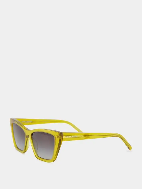 Saint Laurent Mica Cat-eye Sunglasses - Green