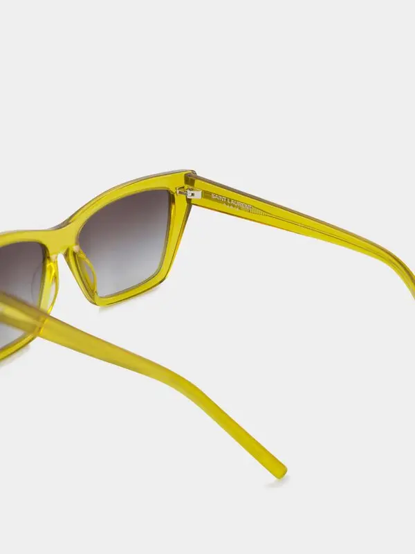Saint Laurent Mica Cat-eye Sunglasses - Green