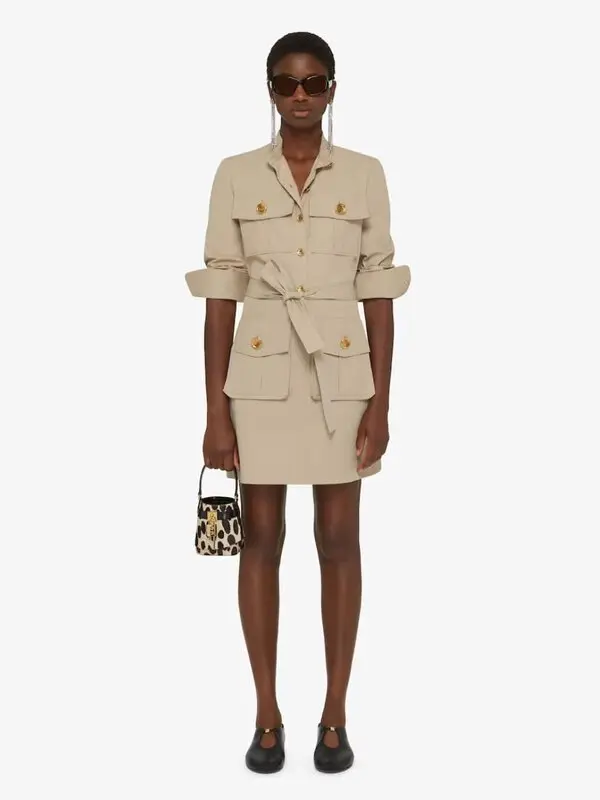 Givenchy Safari Poplin Shirt Dress - Beige