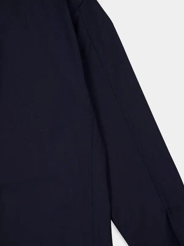 Boglioli Navy Wool Blend Overshirt