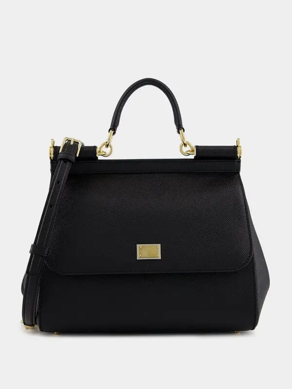 Dolce & Gabbana Large Sicily Handbag - Black