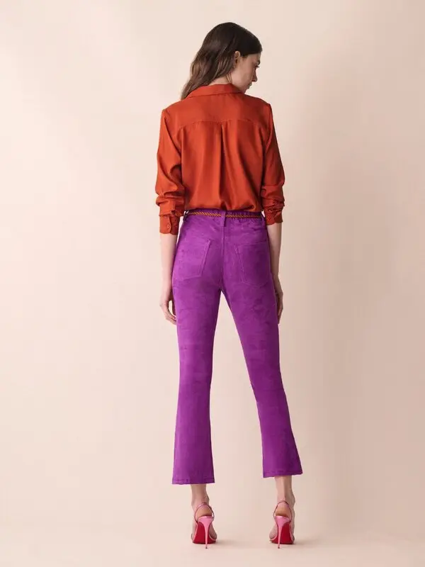 PAULA S Ametista Silk Twill Shirt - Orange