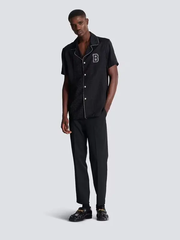Balmain Varsity Jacquard Pyjama Shirt