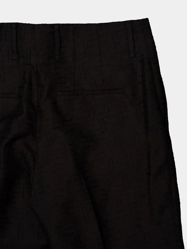 Fendi Linen Blend Tailored Trousers