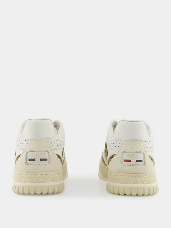 Gucci Gg Re-web Sneakers - Beige
