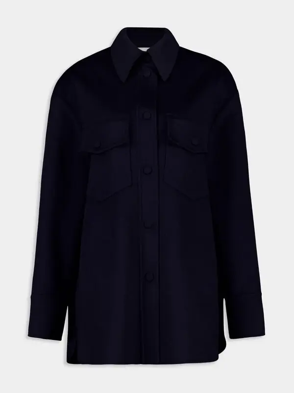 Stella McCartney Wool Overshirt - Blue