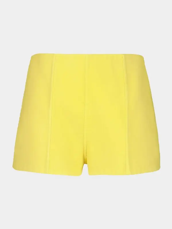 Prada Double Cotton Shorts - Yellow