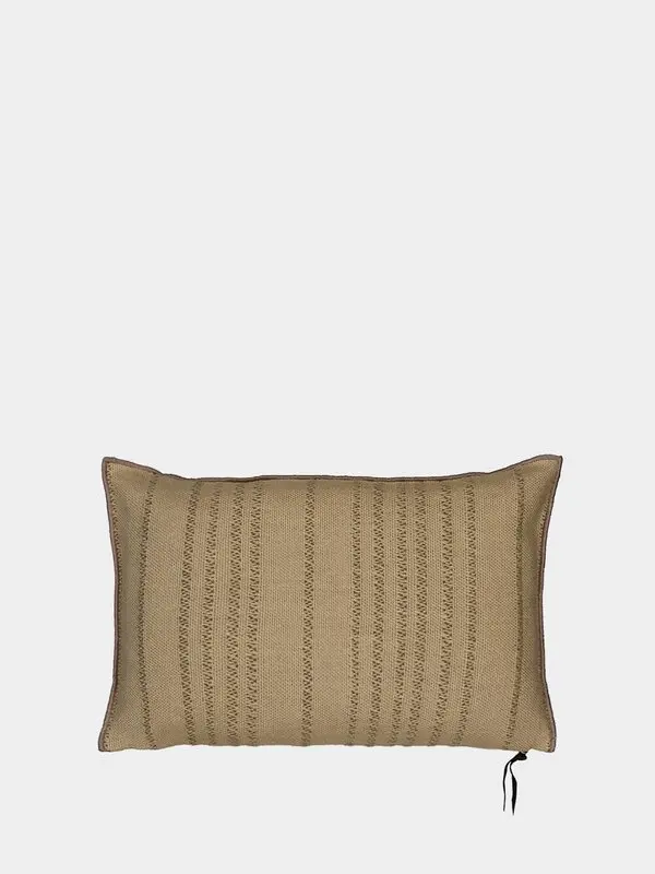 Maison De Vacances Embroidered Myre Cushion - Beige