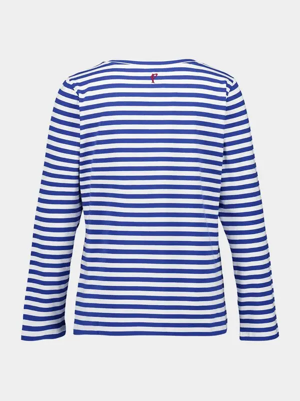 PAULA Striped Long-sleeve Top