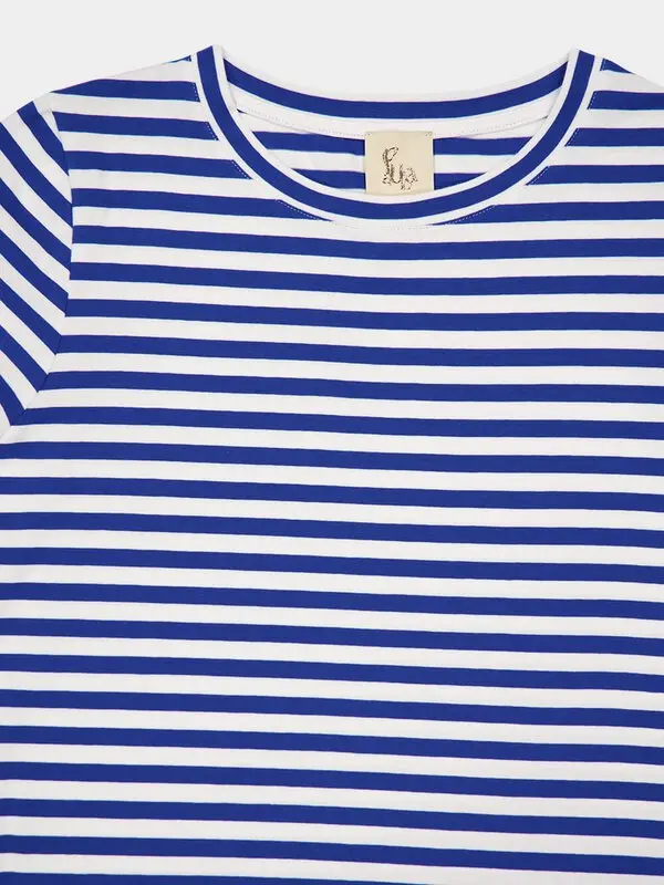PAULA Striped Long-sleeve Top