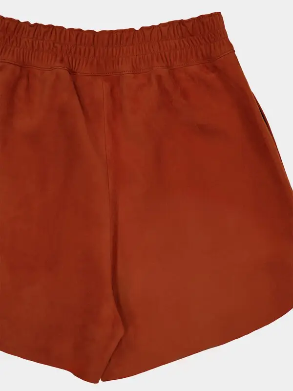 PAULA Calcita Suede Shorts - Orange