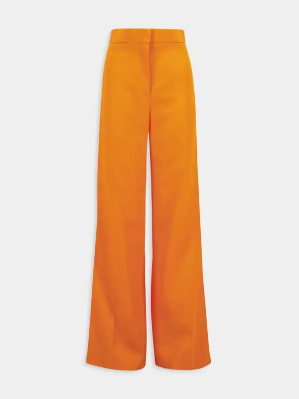 Stella McCartney Mid-rise Flared Trousers - Orange